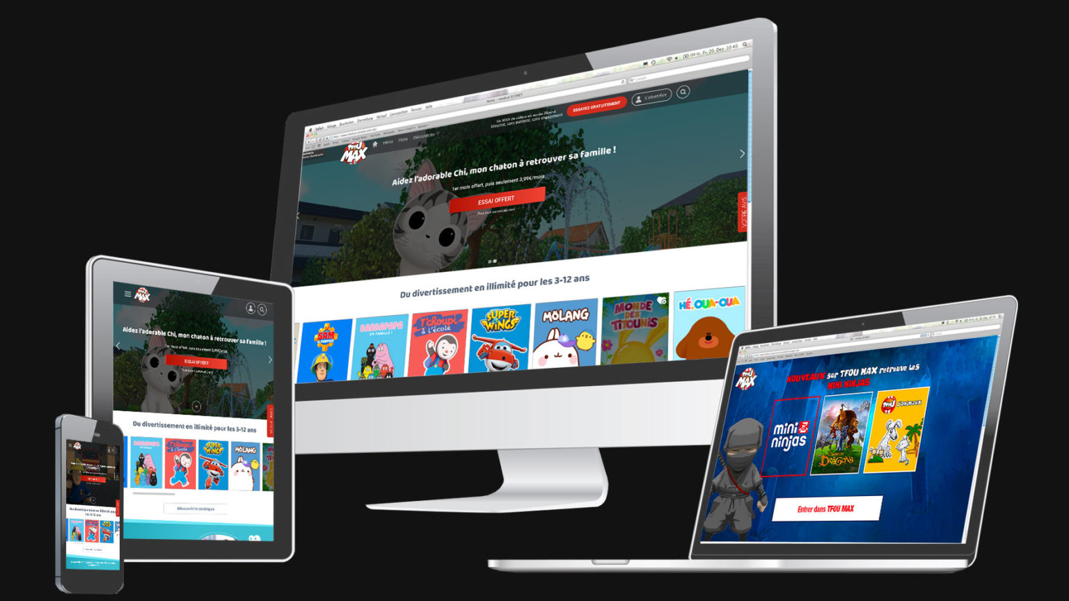 TFOU Max, produits digitaux - Extremotion Communication